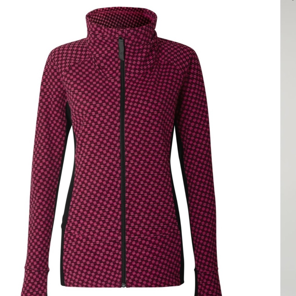 Lululemon Radiant Jacket Deep Dive Berry Rumble Black… - Gem